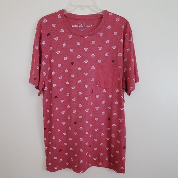 Sunday Work Clothes | Shirts | Sunday Work Clothes Red Dog Print Tee ...